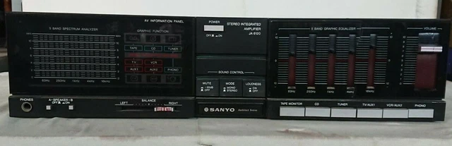 STEREO INTEGRATED AMPLIFIER Sanyo Ja 6120 EUR 75,00 - PicClick FR