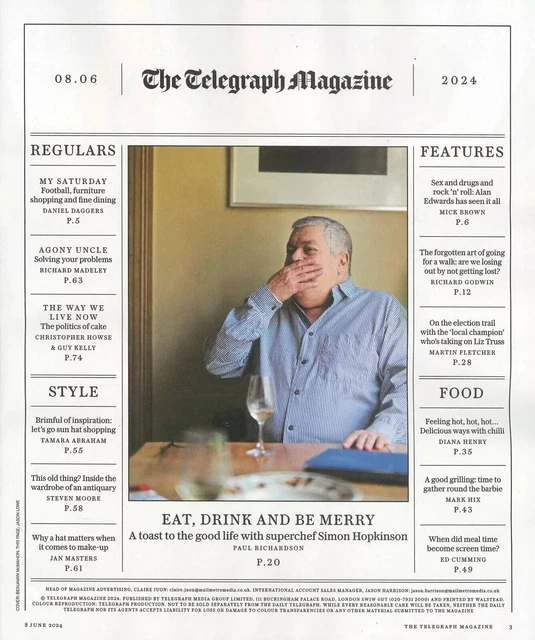 MAGAZINE TELEGRAPH: ALAN Edwards, Richard Madeley, James Bagge, Style ...