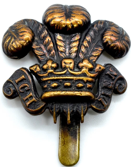 PRINCE OF WALES Own Civil Service Rifles Cap Badge Reproduction ICH ...
