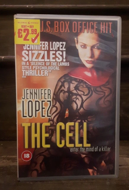 THE CELL VHS Video Big Box Ex Rental Jennifer Lopez 2000 Horror ...