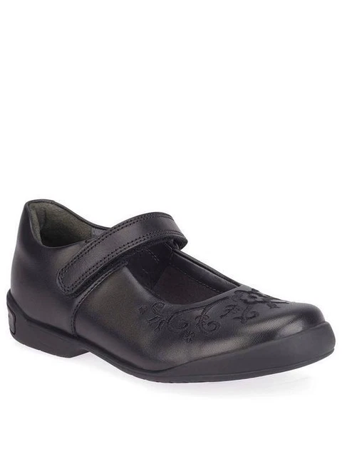 START-RITE HOPSCOTCH LEATHER Mary Jane Girls School Shoes Black Patent ...