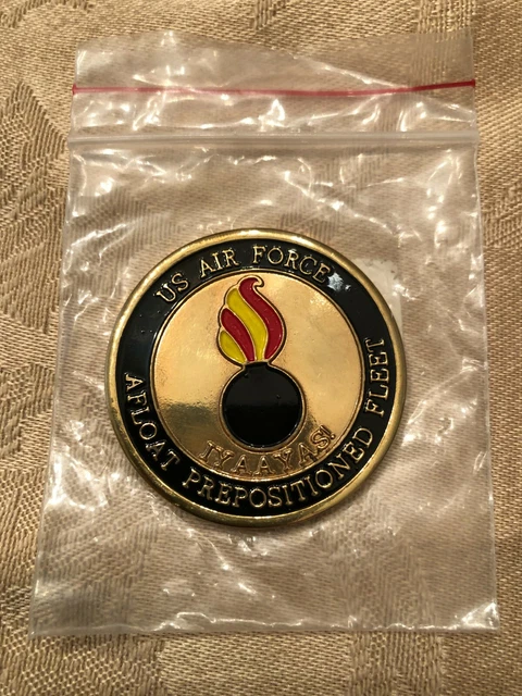 US AIR FORCE IYAAYAS! Afloat Prepositioned Fleet Challenge Coin £12.32 ...