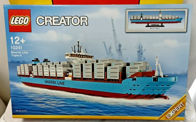 LEGO 10241 CREATOR Expert Maersk Line Triple-E Nuovo Nisb New Leggero ...