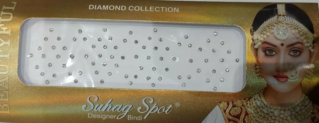 DIAMANTE BRIDAL BINDI Forehead Sticker Temporary Tattoo Face Gems ,Nose ...