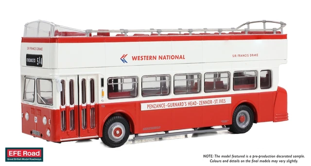 EFE ROAD E40601 - Leyland Atlantean Open Top Western National NBC 926 ...