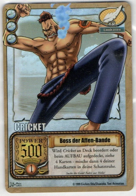 ONE PIECE TCG Karte Carte JS-C11 Cricket Boss der Affen-Bande Holo EUR ...