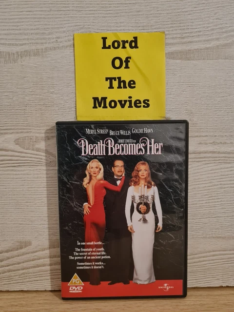 DEATH BECOMES HER (DVD, 1999) Bruce Willis Meryl Streep Goldie Hawn ...