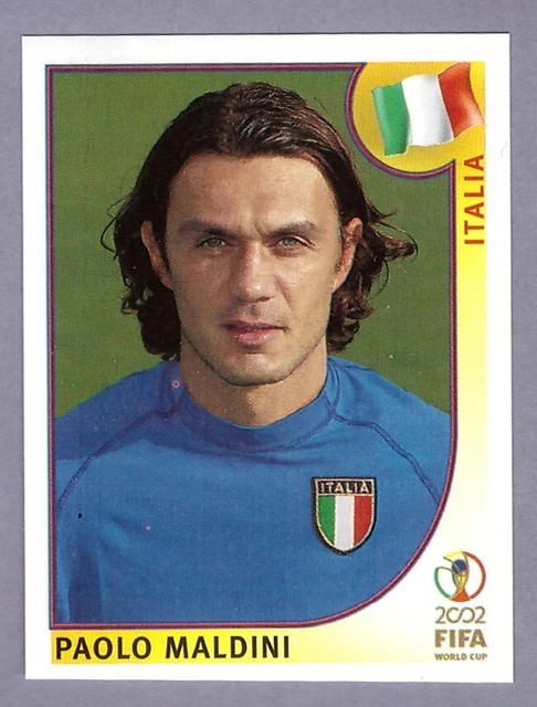 PAOLO MALDINI FIGURINE Panini KOREA JAPAN 2002 OTTIMA Sticker New. Mint! #460 EUR 4,99 - PicClick IT