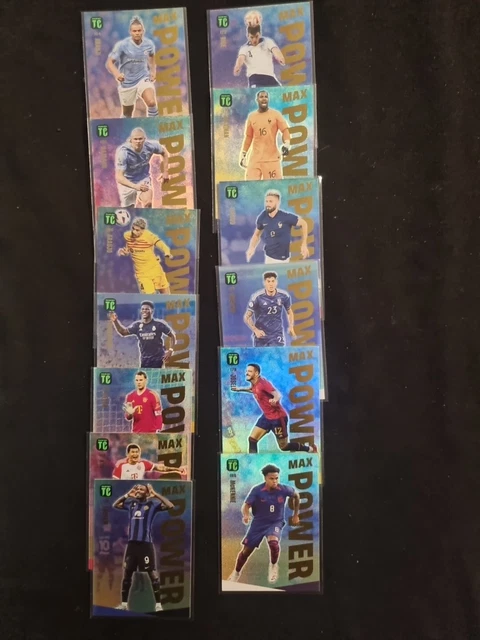LOT DE 13 Carte Panini Top Class 2024 #Max Power Insert Foil Sans ...