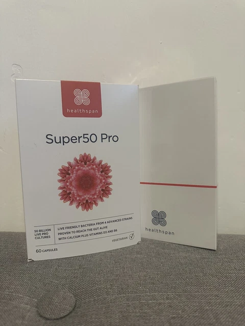 HEALTHSPAN SUPER50 PROBIOTIC | Gut Health | with Vitamin D3 | £45.00 ...