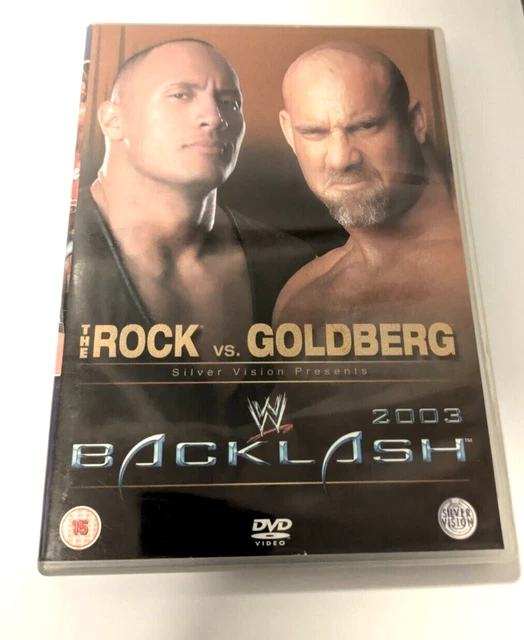 WWE BACKLASH 2003 DVD - The Rock vs Goldberg! £11.99 - PicClick UK