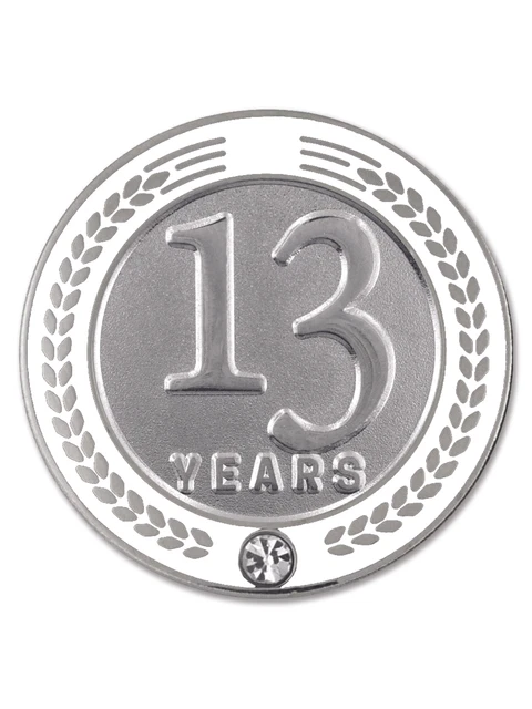 PINMART'S 13 YEARS of Service Award Employee Recognition Gift Lapel Pin ...