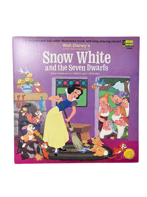 Walt Disney Snow White And The Seven Dwarfs 1969 Disneyland Vinyl Lp