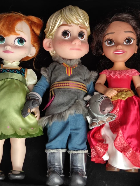 DISNEY FROZEN KRISTOF & Princess Anna Elena Animators Collection Dolls ...