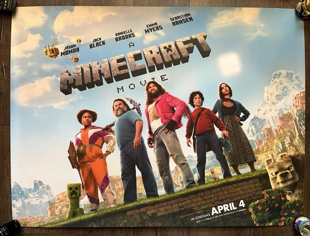 A MINECRAFT MOVIE Original Quad Cinema Poster 2025 £26.71 - PicClick UK