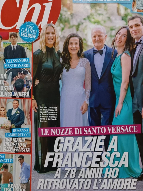 CHI 2023 28.SANTO Versace,Andrea Bocelli,Anna Tatangelo,Alessandra ...