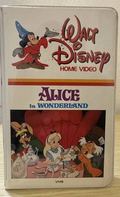 RARE ALICE IN Wonderland VHS Walt Disney Home Video 1983 Clamshell. £25.33 - PicClick UK