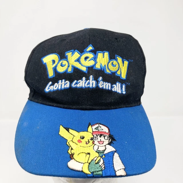 VINTAGE YOUTH POKEMON Hat Ash Ketchum Pikachu Cap Gotta Catch 'Em All ...