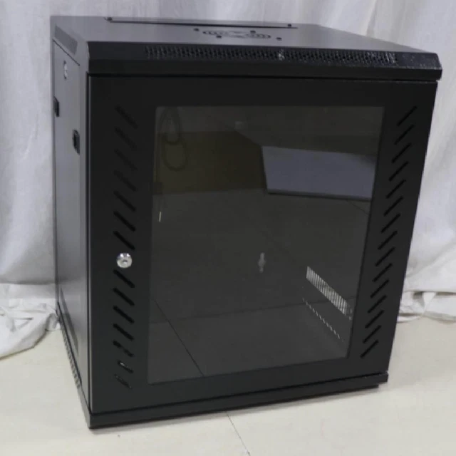 12U WALLMOUNT DATA Cabinet Enclosure Server Network Rack w Locking Door ...