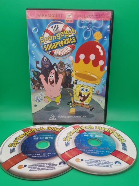 SPONGEBOB SQUAREPANTS - The Movie (DVD, 2004) Region 4 - 2 Disc Set $10 ...