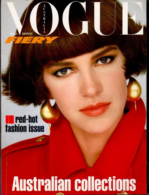 VOGUE AUSTRALIA MARCH 1986 - Very Rare 80s Women's Vintage Fashion ...