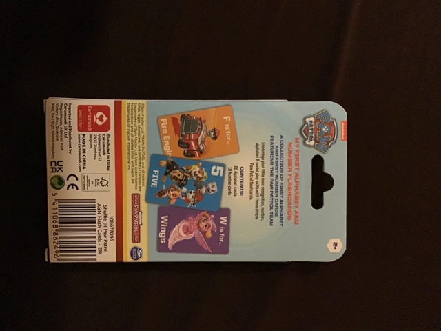 PAW PATROL ALPHABET & Number Flashcards Word & Number Learning Games ...