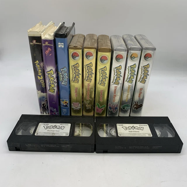 LOT OF 11 Pokemon The Johto Journeys VHS Tapes Gold & Silver Clamshell ...