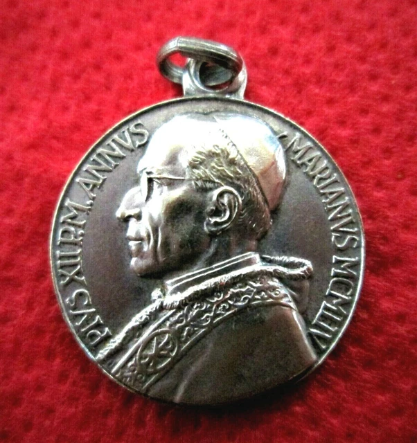 MÉDAILLE RELIGIEUSE ANCIENNE -STE MARIE DES NEIGES-PIUS XII P.M.ANNUS ...