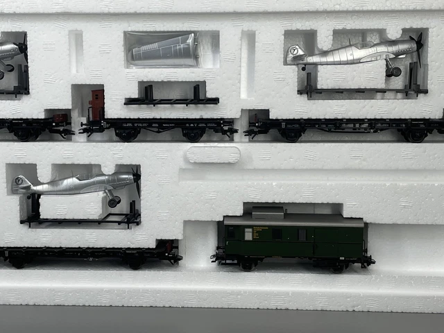 H0 MÄRKLIN WAGEN-SET "Flugzeug-Transport" 45097 NEM AC OVP / 5 K 795 ...