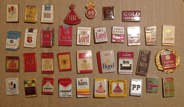 OLD VINTAGE CIGARETTES Marlboro Lord Midle sorte pin badges lot £22.37 ...