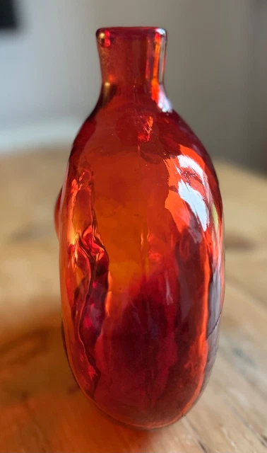 VINTAGE 1970'S ITALIAN Empoli Rossini Amberina Decanter Blenko Husted ...