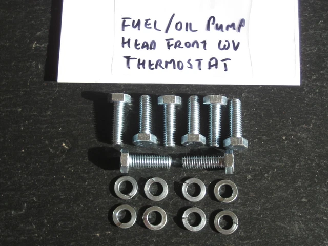 FORD CROSSFLOW OIL Pump Fuel Pump Head Front Cover Bolt Set Cortina Mk1 ...