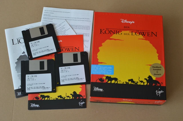 DER KÖNIG DER LÖWEN | 3,5" Diskette | IBM-AT | 1996 | PC Spiel ...