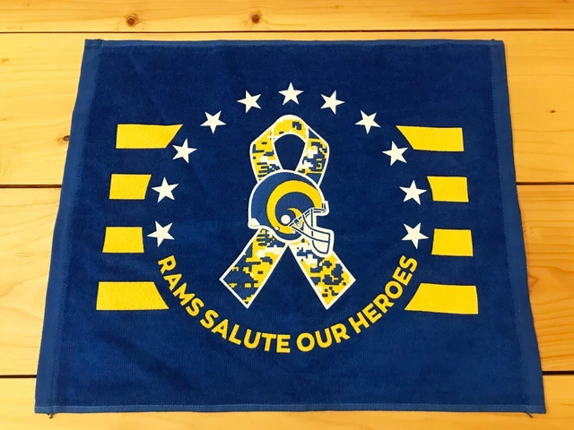 SERVIETTE DE RALLYE des Rams de Los Angeles salut à nos héros EUR 16,56 ...