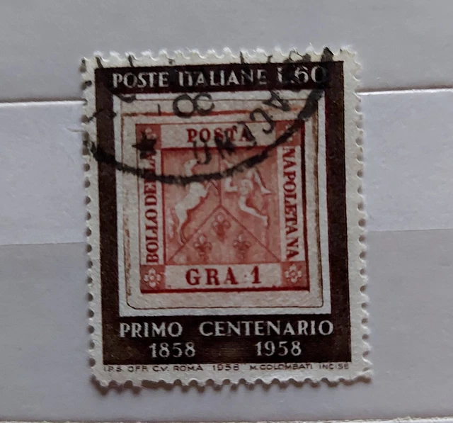 FRANCOBOLLO BOLLO DELLA Posta Napoletana Centenario Gra 1 EUR 49,99 ...