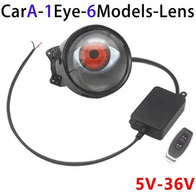 CAR DYNAMIC LED Devil Eye Lights with Remote Control for 12V Vehicle ...