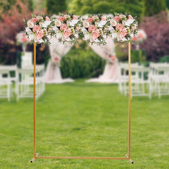 WEDDING ARCH BACKDROP Stand Flower Balloon Rack Frame Garden Party ...