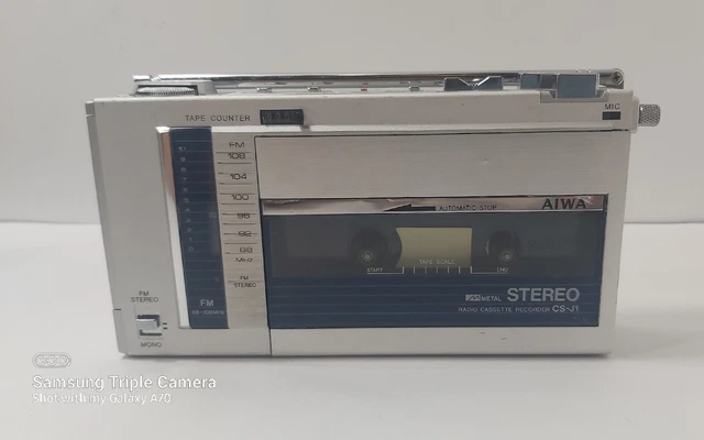 VINTAGE AIWA METAL Stereo Radio Cassette Recorder CS-J1 -AS IS- JAPAN. $128.00 - PicClick CA