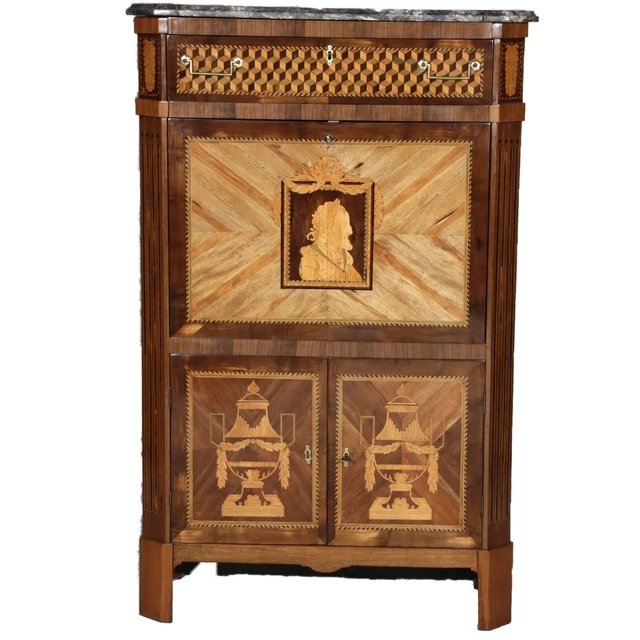 BAROCK SEKRETÄR NUSSBAUM mit Einlegearbeiten 18 Jh. EUR 5.750,00 - PicClick DE