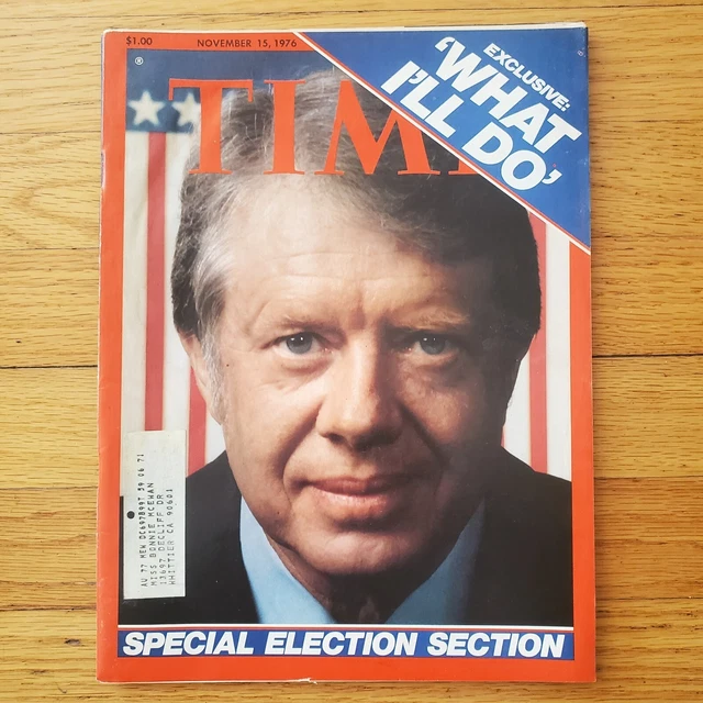 TIME JIMMY CARTER Special Election Section 11/15 1976 £9.26 - PicClick UK