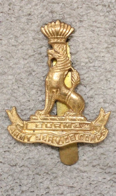BRITISH EMPIRE: BURMESE Army Service Corps - badge 1347 $15.95 - PicClick