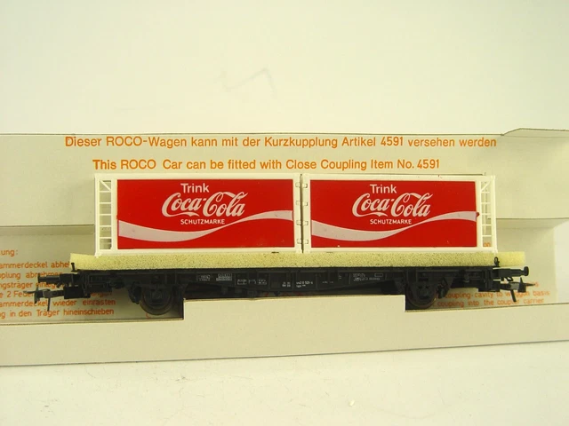 KÜHL CONTAINERWAGEN COCA Cola - Roco HO Wagen 4320 - #4853 #E gebr. EUR ...