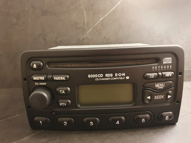 AUTORADIO D'ORIGINE FORD 6000CD RDS E-O-N 6000NE 6000 CD Radio tuner CD ...