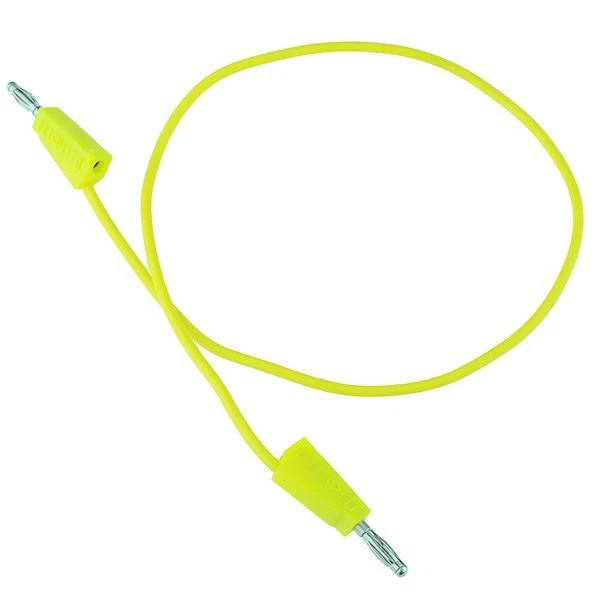 YELLOW 4MM STACKABLE Test Lead 100cm Banana Plug £2.99 - PicClick UK