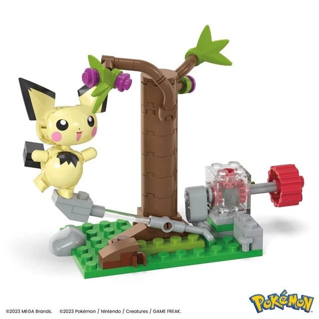 POKÉMON MEGA CONSTRUX Construction Set Pichu's Forest Fourrage Mattel ...