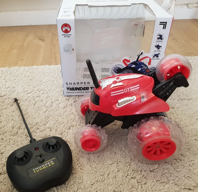 SHARPER IMAGE THUNDER tumbler remote control 360 degrees spinning car £ ...