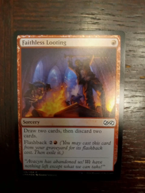 MTG FAITHLESS LOOTING Ultimate Masters 128/254 ordinaire commun EUR 1,19 - PicClick FR
