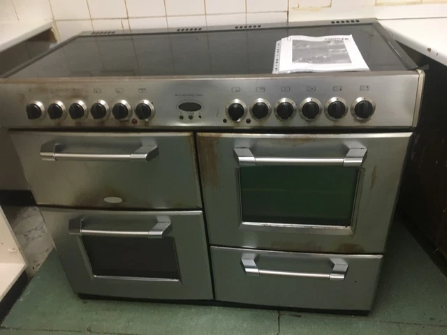 BELLING KENSINGTON 110 Used electric range cooker-Silver £81.00 ...