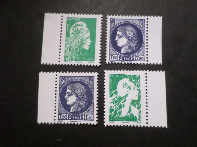 FRANCE STAMPS 4 Small Format Booklets 2023 Ceres Marianne Future ...