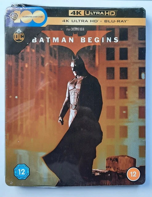 BATMAN BEGINS 4K Ultra Hd + Blu-Ray Uk Steelbook Limited Edition Sealed Damaged EUR 20,10 ...